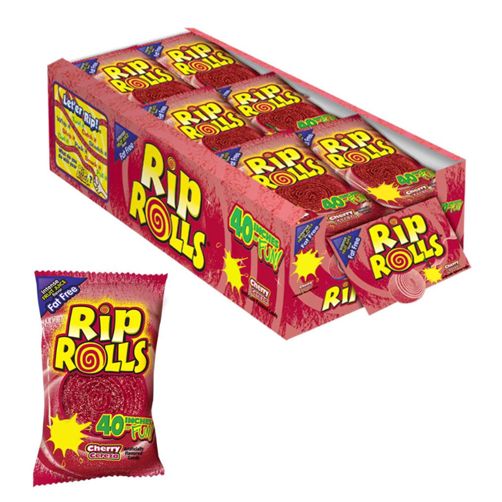 RIP ROLLS CHERRY 1.4OZ – The Candyland Mayorista