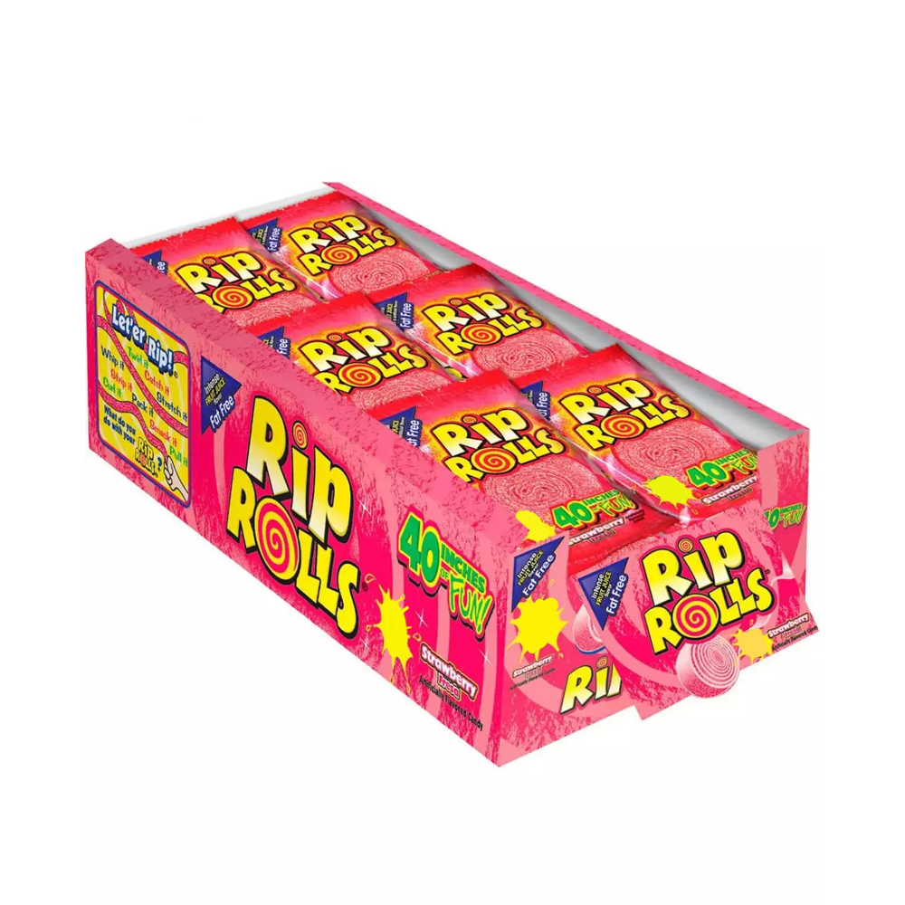 RIP ROLLS STRAWBERRY 1.4OZ – The Candyland Mayorista