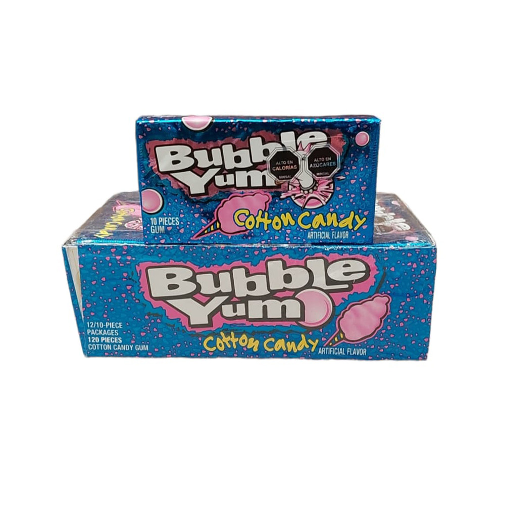 BUBBLE YUM COTTON CANDY 10PIECES 2.8OZ – The Candyland Mayorista