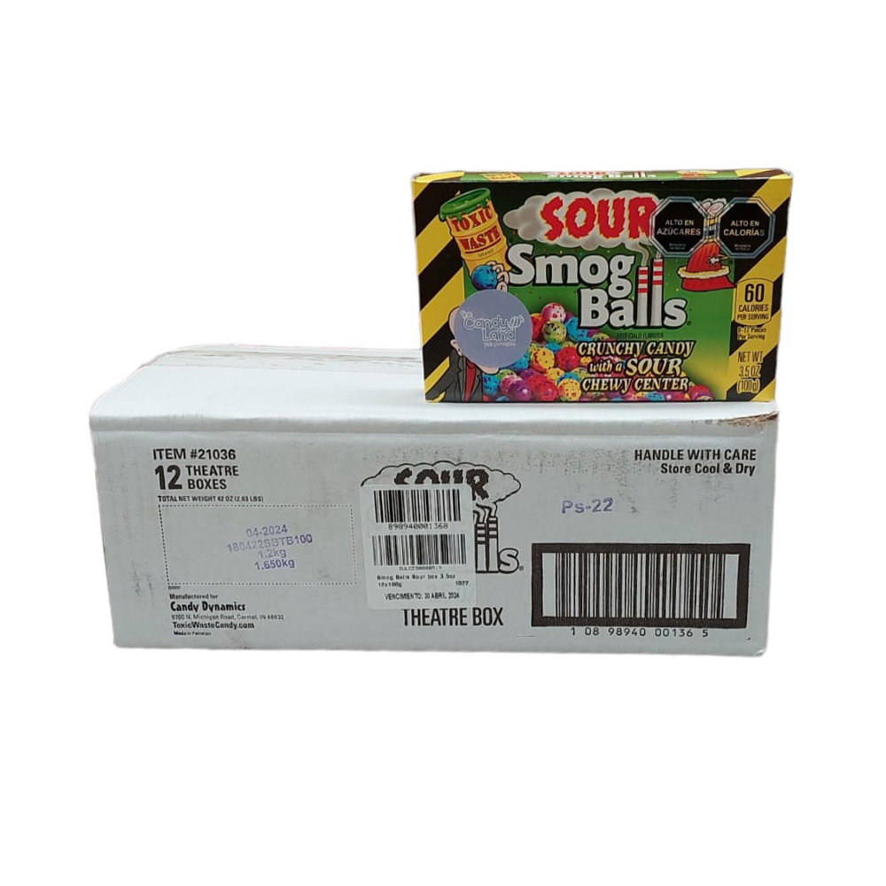 SMOG BALLS SOUR VIDEO BOX 3.5OZ – The Candyland Mayorista