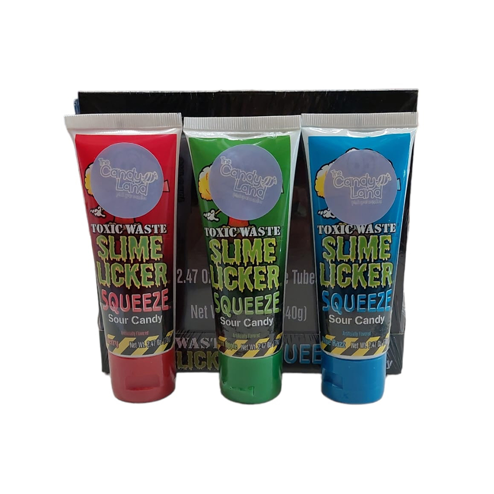 TOXIC WASTE SLIME LICKER SQUEEZE SOUR CANDY 2.47OZ – The Candyland ...